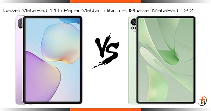 Compare Huawei MatePad 11.5 PaperMatte Edition 2025 vs Huawei MatePad ...
