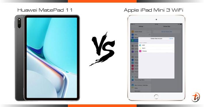 Banding Huawei MatePad 11 dan Apple iPad Mini 3 WiFi - Spesifikasi dan ...