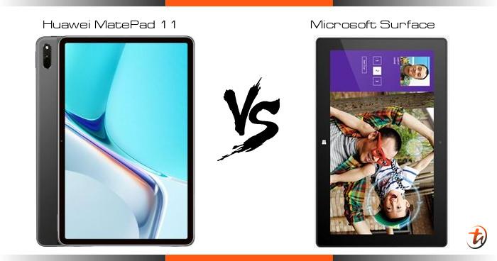 Huawei MatePad 11 对比 Microsoft Surface - 功能区别与规格参数对比 - TechNave 中文版