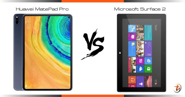 Huawei MatePad Pro 对比 Microsoft Surface 2 - 功能区别与规格参数对比 - TechNave 中文版