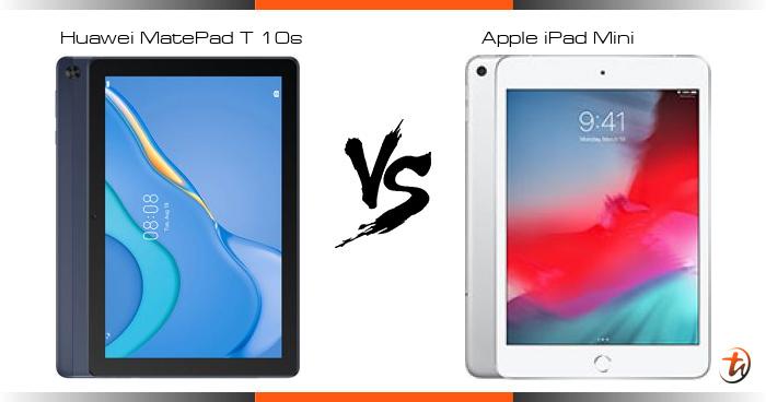 Huawei MatePad T 10s 对比 Apple iPad Mini - 功能区别与规格参数对比 - TechNave 中文版