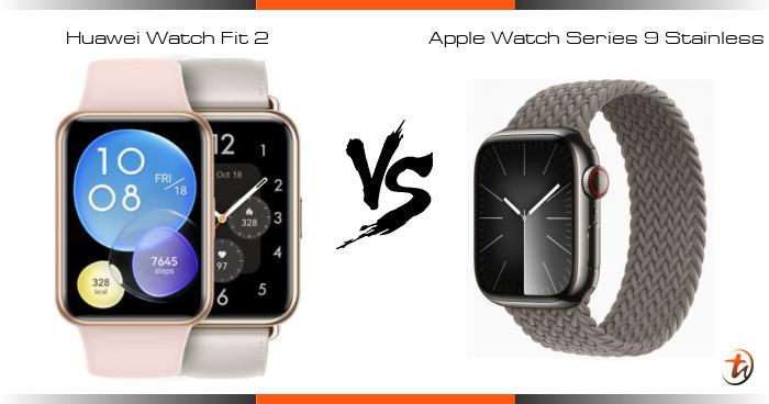 Banding Huawei Watch Fit 2 dan Apple Watch Series 9 Stainless Steel ...