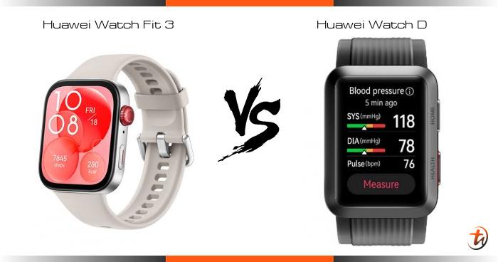 Banding Huawei Watch Fit 3 dan Huawei Watch D - Spesifikasi dan harga ...
