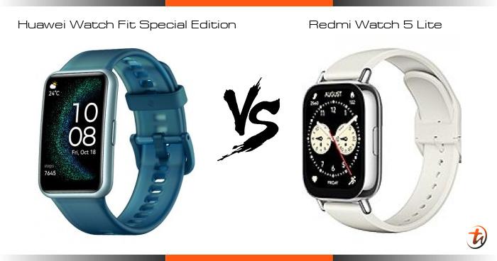 Compare Huawei Watch Fit Special Edition vs Redmi Watch 5 Lite specs ...