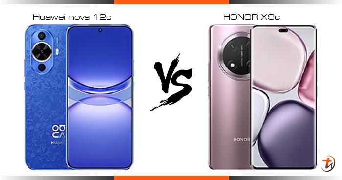 Banding Huawei nova 12s dan HONOR X9c - Spesifikasi dan harga di ...