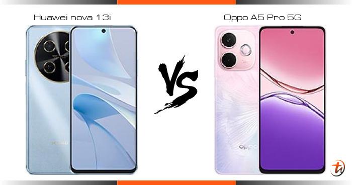 Banding Huawei nova 13i dan Oppo A5 Pro 5G - Spesifikasi dan harga di ...