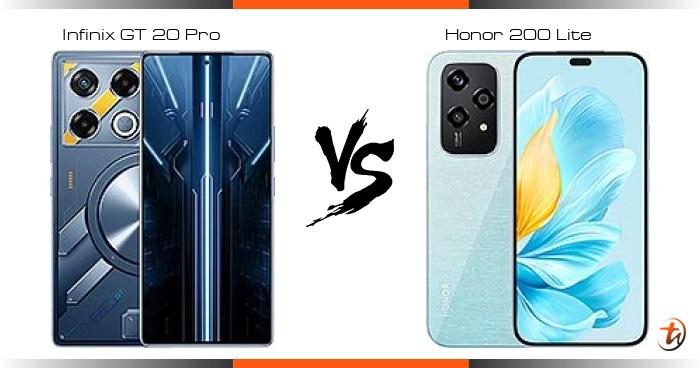 Banding Infinix GT 20 Pro dan Honor 200 Lite - Spesifikasi dan harga di Malaysia - TechNave BM