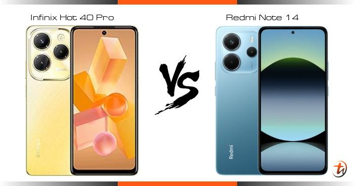 Banding Infinix Hot 40 Pro dan Redmi Note 14 - Spesifikasi dan harga di ...