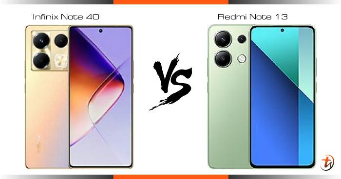 Banding Infinix Note 40 dan Redmi Note 13 - Spesifikasi dan harga di ...