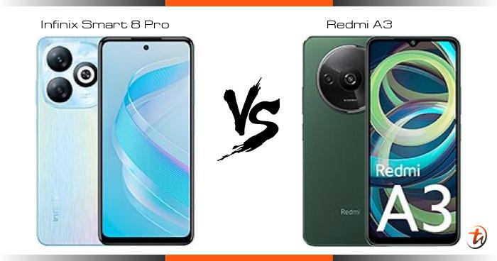 Banding Infinix Smart 8 Pro dan Redmi A3 - Spesifikasi dan harga di ...