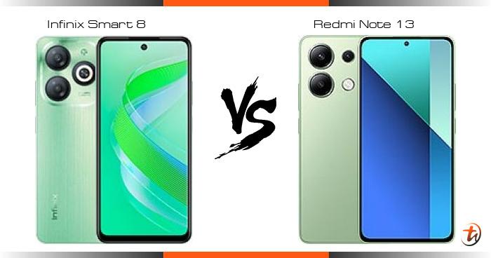 Infinix Smart 8 对比 Redmi Note 13 - 功能区别与规格参数对比 - TechNave 中文版