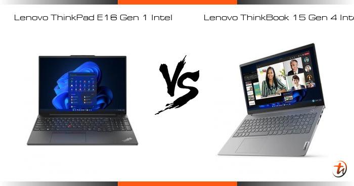 Compare Lenovo ThinkPad E16 Gen 1 Intel vs Lenovo ThinkBook 15 Gen 4 ...