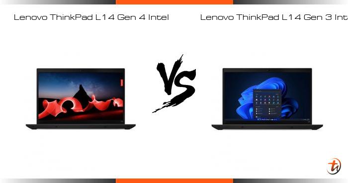 Banding Lenovo ThinkPad L14 Gen 4 Intel dan Lenovo ThinkPad L14 Gen 3 ...