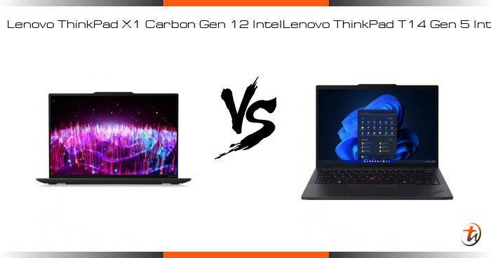 Compare Lenovo ThinkPad X1 Carbon Gen 12 Intel vs Lenovo ThinkPad T14 ...