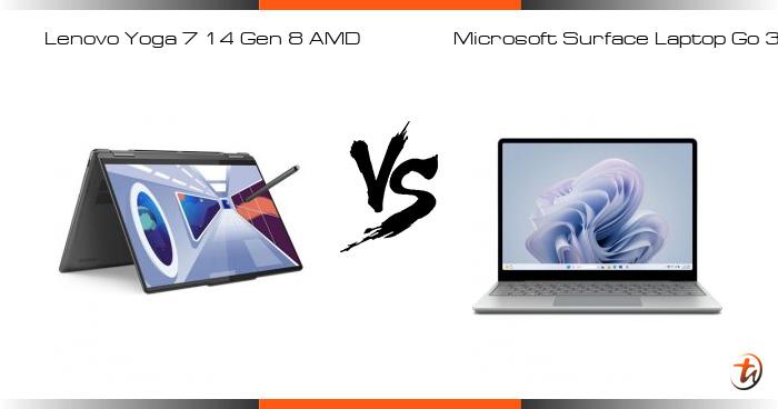 Banding Lenovo Yoga 7 14 Gen 8 AMD dan Microsoft Surface Laptop Go 3 ...