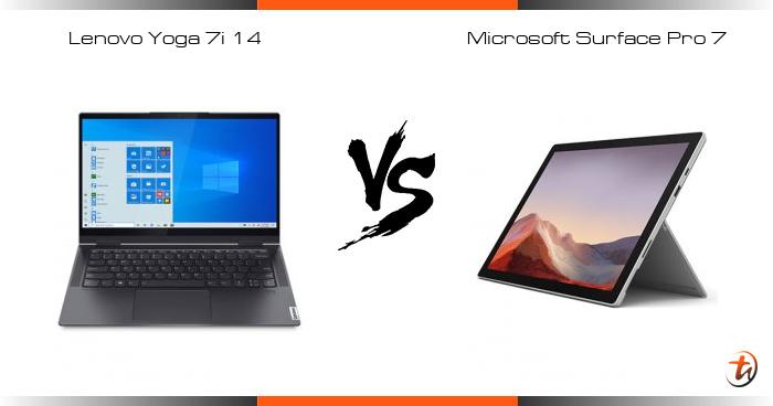 Banding Lenovo Yoga 7i 14 dan Microsoft Surface Pro 7 - Spesifikasi dan ...