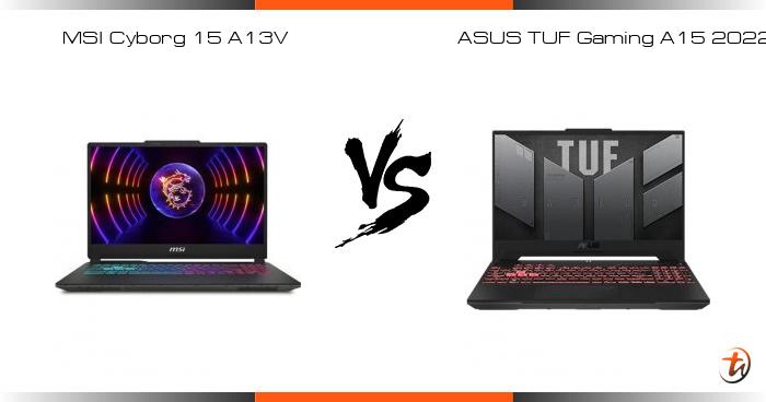 MSI Cyborg 15 A13V 对比 ASUS TUF Gaming A15 2022 - 功能区别与规格参数对比 - TechNave 中文版