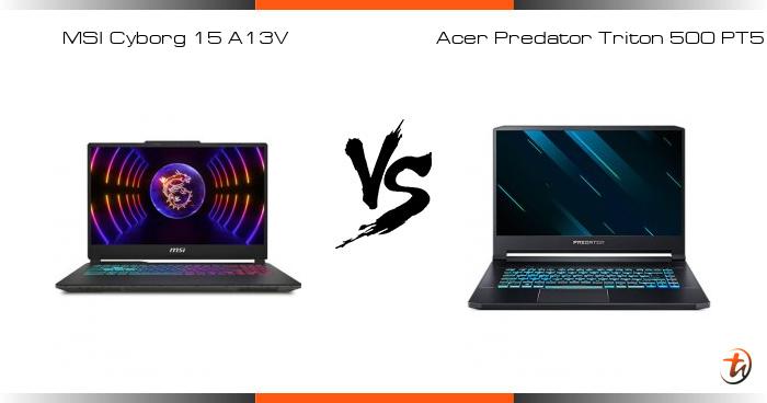 Compare MSI Cyborg 15 A13V vs Acer Predator Triton 500 PT515-51 specs ...