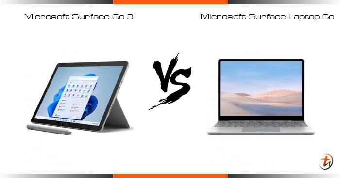 Banding Microsoft Surface Go 3 Dan Microsoft Surface Laptop Go