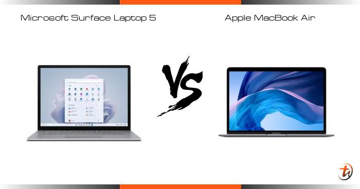 Banding Microsoft Surface Laptop 5 dan Apple MacBook Air - Spesifikasi ...