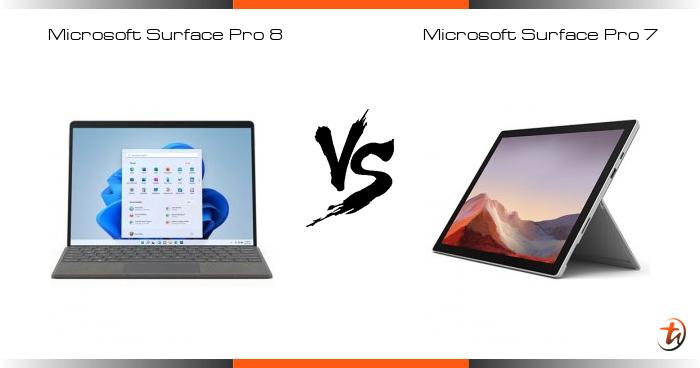 Banding Microsoft Surface Pro 8 dan Microsoft Surface Pro 7 ...