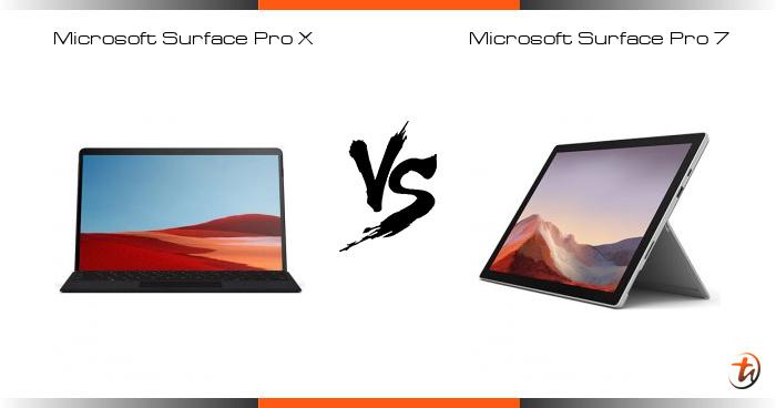 Banding Microsoft Surface Pro X dan Microsoft Surface Pro 7 ...
