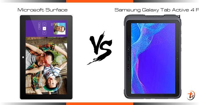 Banding Microsoft Surface dan Samsung Galaxy Tab Active 4 Pro ...