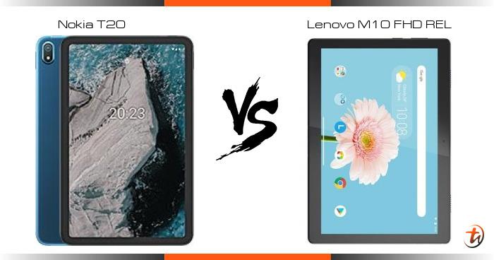 Banding Nokia T20 dan Lenovo M10 FHD REL - Spesifikasi dan harga di ...
