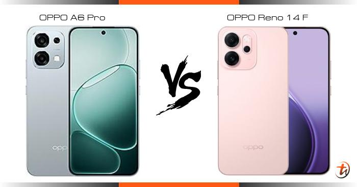 Banding OPPO A6 Pro dan OPPO Reno 14 F - Spesifikasi dan harga di ...