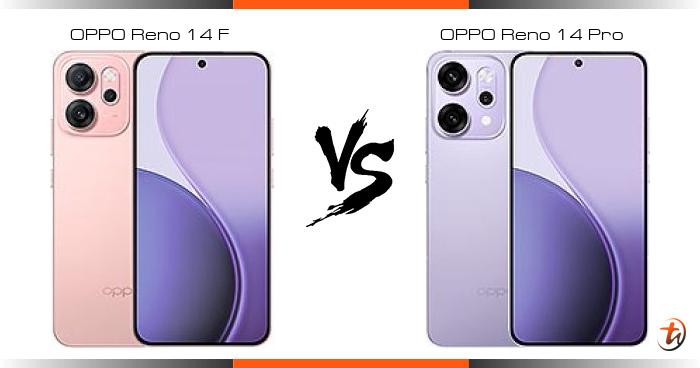 Banding OPPO Reno 14 F dan OPPO Reno 14 Pro - Spesifikasi dan harga di ...