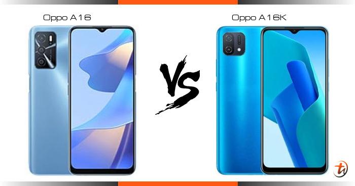Banding Oppo A16 dan Oppo A16K - Spesifikasi dan harga di Malaysia ...