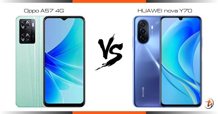 Banding Oppo A57 4G dan HUAWEI nova Y70 - Spesifikasi dan harga di ...