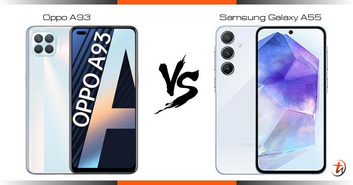 Banding Oppo A93 dan Samsung Galaxy A55 - Spesifikasi dan harga di ...