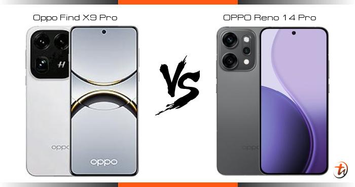 Banding Oppo Find X9 Pro dan OPPO Reno 14 Pro - Spesifikasi dan harga ...