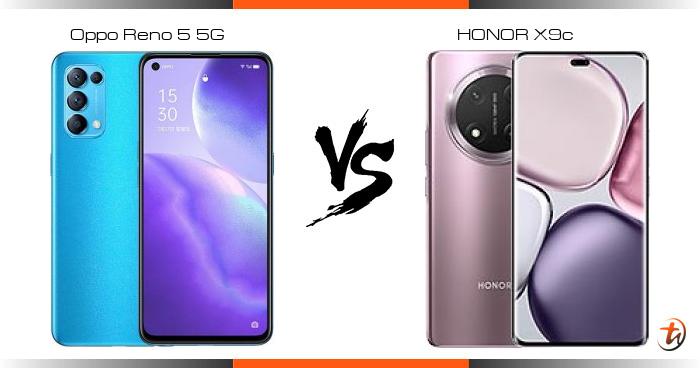 Banding Oppo Reno 5 5G dan HONOR X9c - Spesifikasi dan harga di ...
