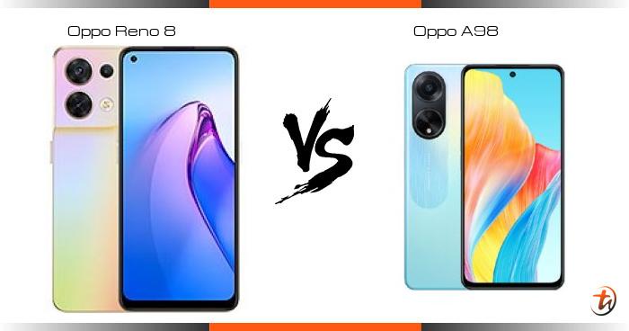 Oppo Reno 8 对比 Oppo A98 - 功能区别与规格参数对比 - TechNave 中文版