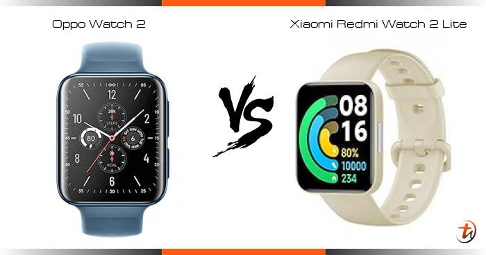 Oppo Watch 2 对比 Xiaomi Redmi Watch 2 Lite - 功能区别与规格参数对比 - TechNave 中文版
