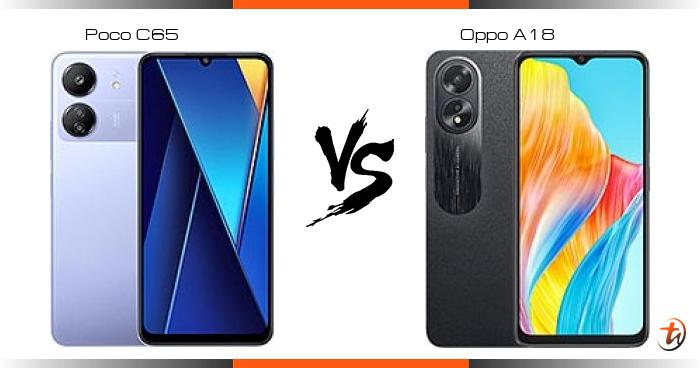 Banding Poco C65 dan Oppo A18 - Spesifikasi dan harga di Malaysia ...