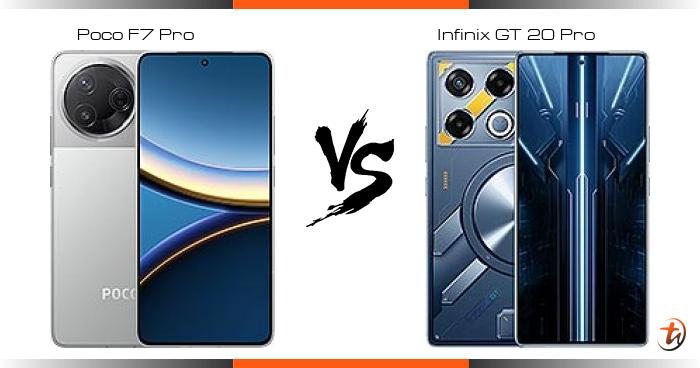 Banding Poco F7 Pro dan Infinix GT 20 Pro - Spesifikasi dan harga di Malaysia - TechNave BM