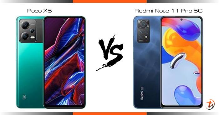 Banding Poco X5 dan Redmi Note 11 Pro 5G - Spesifikasi dan harga di ...