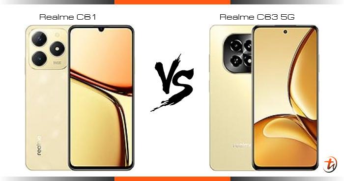 Banding Realme C61 dan Realme C63 5G - Spesifikasi dan harga di ...