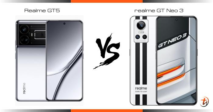 Realme GT5 对比 realme GT Neo 3 - 功能区别与规格参数对比 - TechNave 中文版