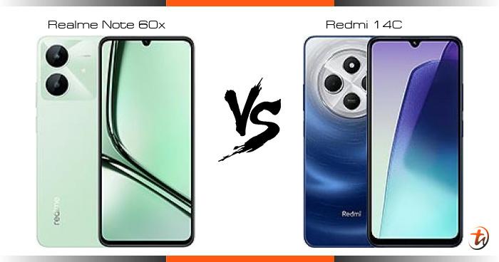 Realme Note 60x 对比 Redmi 14C - 功能区别与规格参数对比 - TechNave 中文版