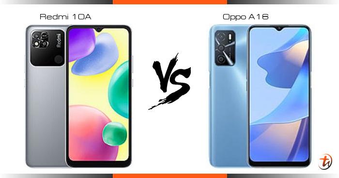 Redmi 10A 对比 Oppo A16 - 功能区别与规格参数对比 - TechNave 中文版