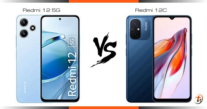 Redmi 12 5G 对比 Redmi 12C - 功能区别与规格参数对比 - TechNave 中文版
