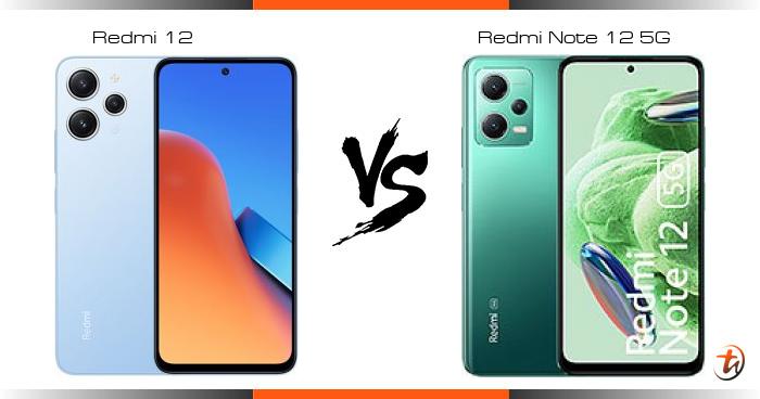Banding Redmi 12 dan Redmi Note 12 5G - Spesifikasi dan harga di ...