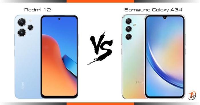 Banding Redmi 12 dan Samsung Galaxy A34 - Spesifikasi dan harga di ...