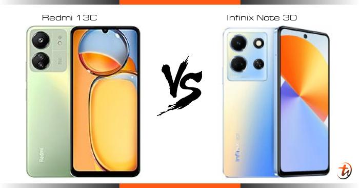Banding Redmi 13C dan Infinix Note 30 - Spesifikasi dan harga di ...