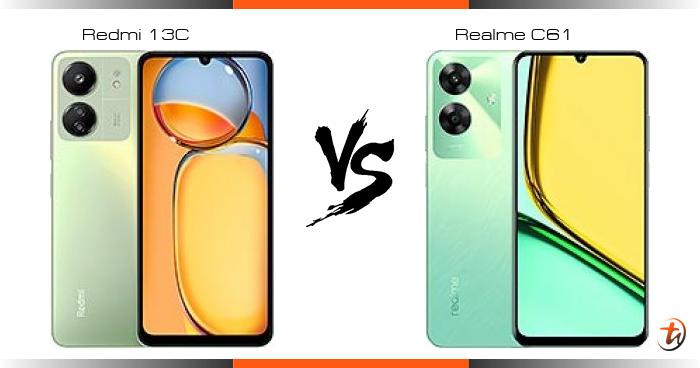 Banding Redmi 13C dan Realme C61 - Spesifikasi dan harga di Malaysia ...