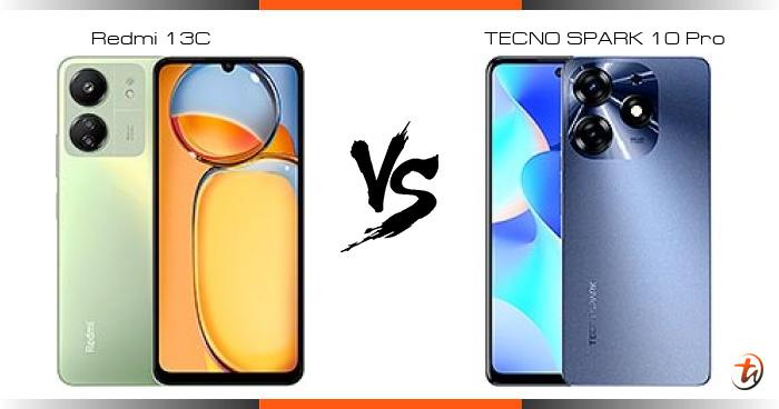Banding Redmi 13C dan TECNO SPARK 10 Pro - Spesifikasi dan harga di ...